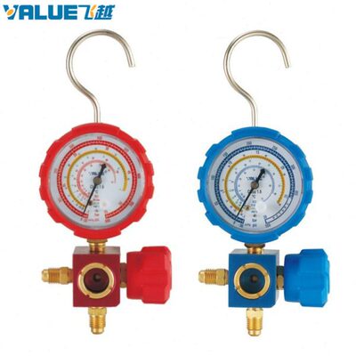 飞越单表VMG-1-S带视窗雪种表/空调加氟压力表/R22/R410冷媒表