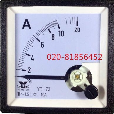 YT-72 指针交流电流表YT72 1A 3A 5A 10A 15A 20A 30A 50A 20/5A