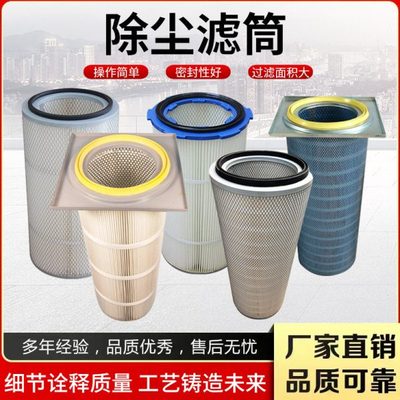 工业除尘粉尘滤芯脉冲车间喷涂滤筒除尘器325*600*660*900*1000