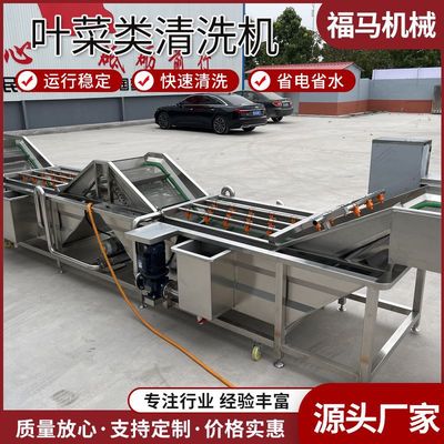 小香葱清洗机 芹菜韭菜喷淋清洗设备 多功能叶菜类清洗机智能