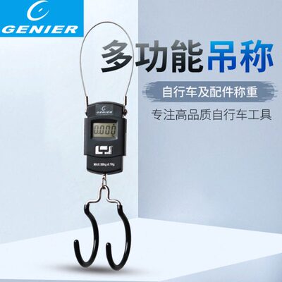 Genier 自行车称重电子吊秤手提便携电子秤吊秤厨房挂勾称B116028