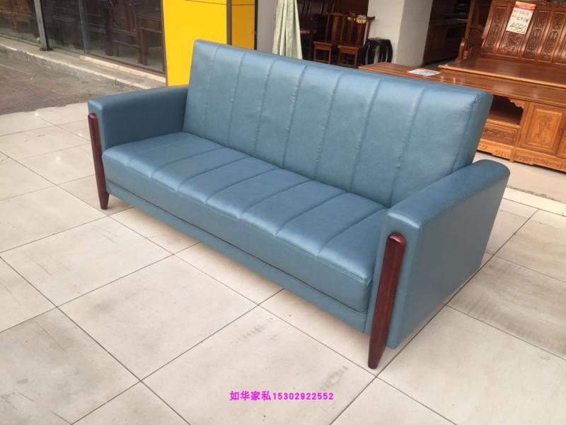 沙发床两用小户型皮折叠多功能简易出租房理发美发店服装店沙发床