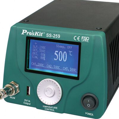 台湾宝工 SS-259H LCD数显智慧型温控焊台防静电恒温烙铁Pros'kit