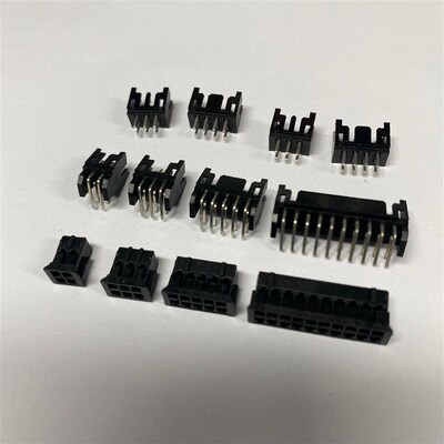 HX20016间距2.0mm双排黑色PHD2.0条形连接器PCB直针弯针 胶壳插头