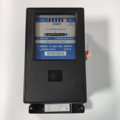 包邮经典杭州华立科技电表DT862三相四线电能表 有功机械表电度表