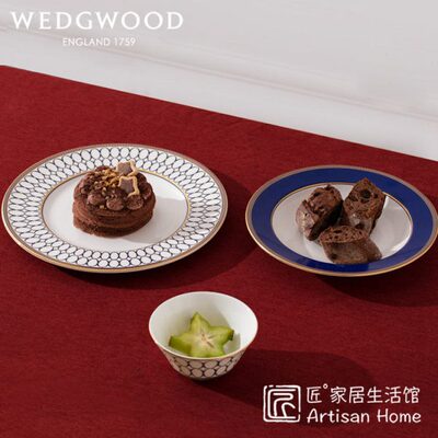 现货WEDGWOOD金粉年华一人食2盘1碗骨瓷单人餐具套组中式餐碗餐盘