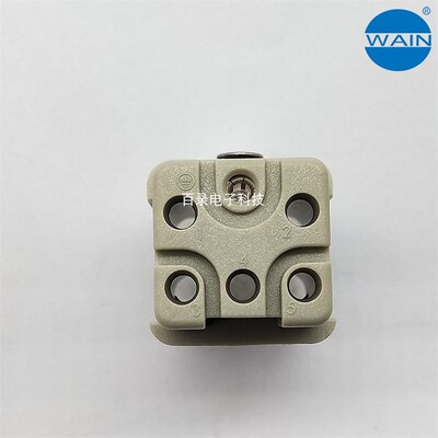 WAIN唯恩重载连接器 HQ-005/0-FC 5芯16A SIBAS矩形航空插头WEVEL