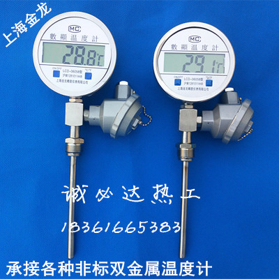 厂销远传数显温度计PT100 WSTP411远传型双金属温度表WYYT-1021