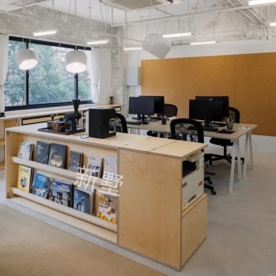 咖啡厅中岛吧台餐边柜一体柜台展示架多层储物岛台桦木客厅隔断