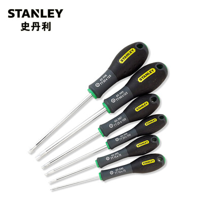 史丹利SD三色柄中孔花形螺丝批65-340/395/396/397/398/399-14