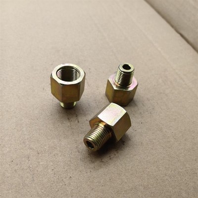 外丝平面Zg1/4-转内丝G3/8英制直螺纹高压铁接头外表镀锌0203