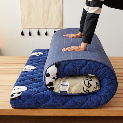 加绒加厚羊羔绒床垫软垫被家用1.352米1.5学生宿舍单人保暖冬季