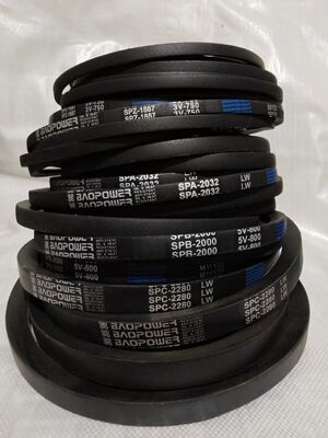 保尔力/劲力达优质橡胶传动工业包布V带SPB5650 5300/5V2230 2090