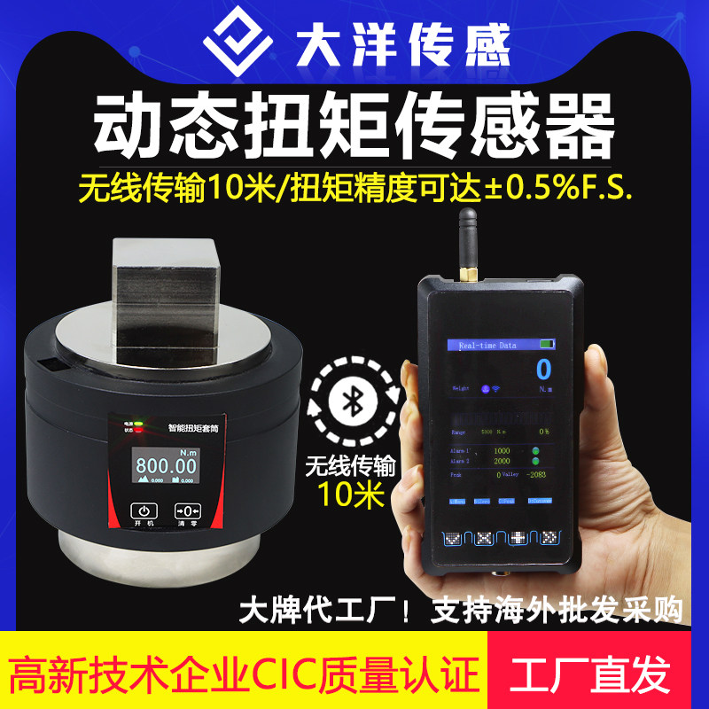 大洋扭矩扳手检定仪扭力测试仪数显液晶扭矩拧紧力测试手持校准仪