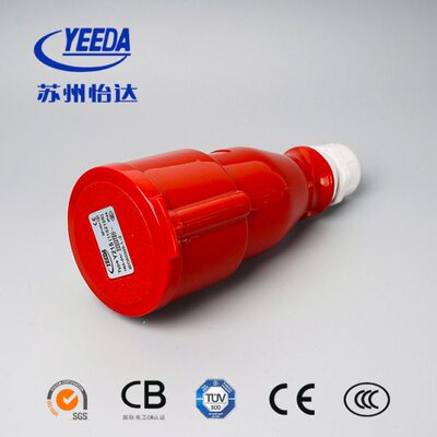 上海发货YEEDA怡达IP44工业连接器 16A3相5芯Y215工业连接插座