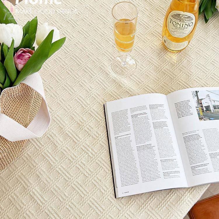越家 法QIQ式奶桌油风ins蕾丝桌布茶几布式感圆桌布日餐布台布蔓