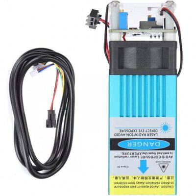 俩棵树40W大功率激光器450nm 5.5W定焦蓝光激光切割模组雕刻机专