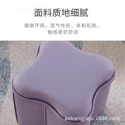 子家用可沙叠放门VBH口换鞋凳卧客厅小室椅子实木圆凳软包发凳矮
