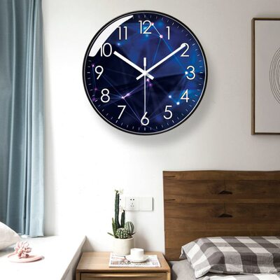 易普拉6039挂钟客厅钟表简约北欧时尚家用时钟挂表静音扫秒石英钟