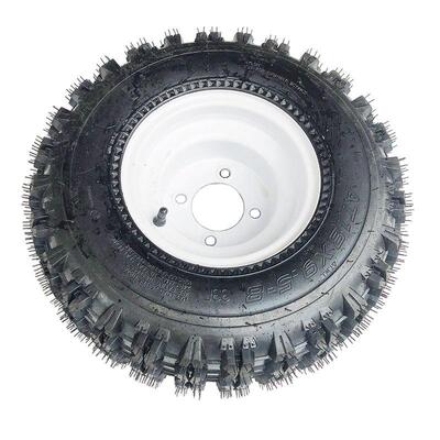 四轮沙滩卡丁车配件 后18X9.5-8寸真空轮胎蝴蝶花纹轮毂对角100MM