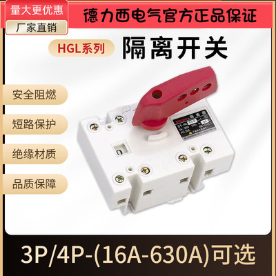 隔离开关HGL-100 125 160 200 250 315 400 630  311 411