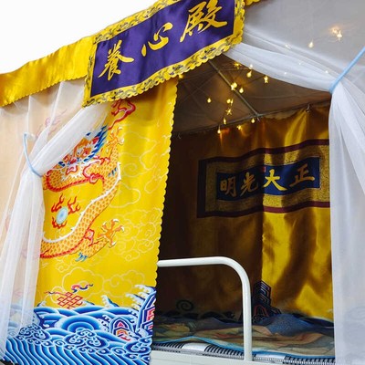 皇帝皇宫遮光床帘宿舍上铺学生寝室上下铺帘子遮挡帘养心殿金銮殿