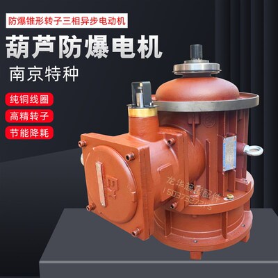 防爆电动葫芦使用主起电机BZD41-4 4.5KW 南京特种隔爆型锥形电机