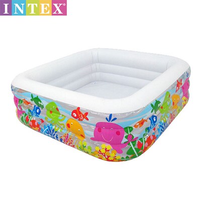 INTEX戏水池57471水族馆水池宝宝游泳池家庭泳池澡盆户外便携水池