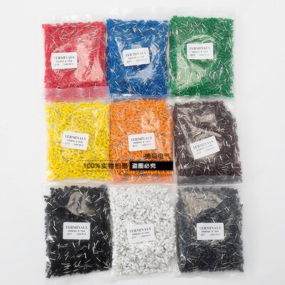 VE0512欧式端子针形端子0.5平方 管形端子管型接线端子插针 E0512