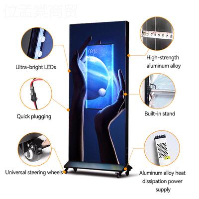 rdouble-sdedi ilmluinated vmertical light box Outdoo见描述 o