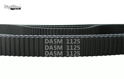 HTD 双面齿 DA5M 1125 225齿 黑色橡胶 同步带 圆弧齿 工业传动带