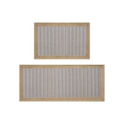 Kitchen floor mat Dirt ryesistant carpet woven mat编织垫子