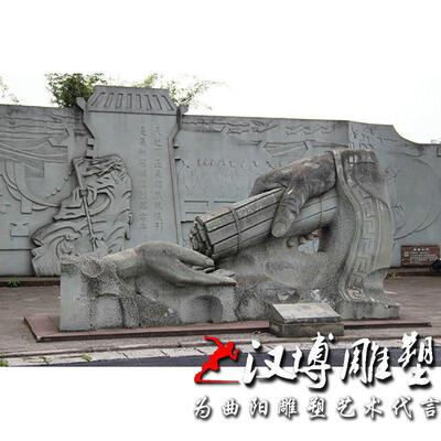 石雕浮铸雕墙铜古人物化雕代像文雕塑景观园林公园广RDZ场步行街