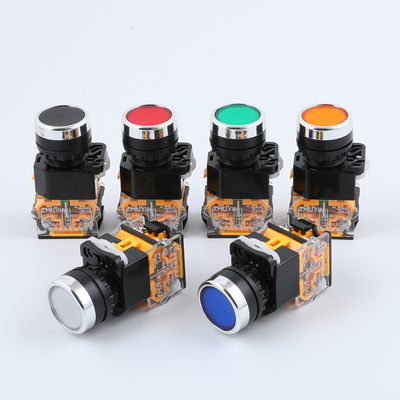 银点 蘑菇头旋钮急停复位自锁按钮开关LA38-11 11ZS 11X2 20X3