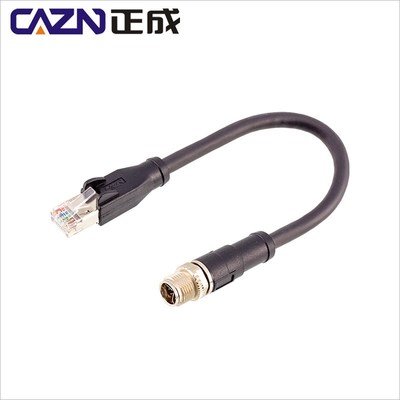 相机线CCB-84901-2001-02 05 10M M12 X型转RJ45拖链线工业线缆