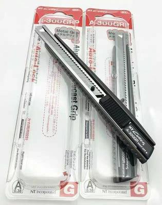 日本NT Cutter A-300GRP美工刀架 9mm宽金属贴膜小介刀 原装进口