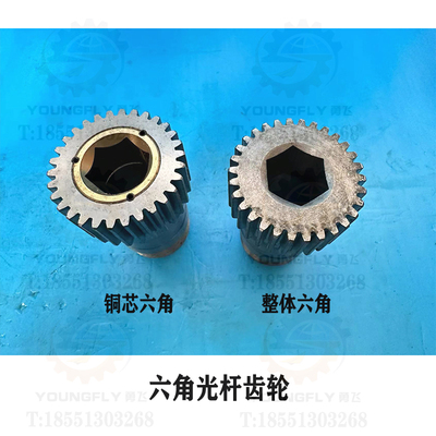 贵州东方龙门铣床BQ2010 BQ2012 2016龙门铣床30齿内六角光杆齿轮