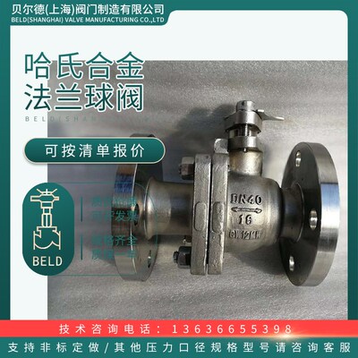 哈氏合金法兰球阀Q41F HC276 CW12MW NS3303 Hastelloy C阀门闸阀