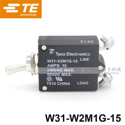 Tyco TE W31-X2M1G-15 15A 3-1393247-3 UL CSA 1-50Amps断路器