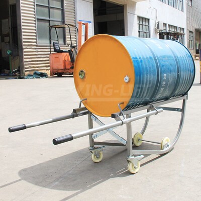 简易油桶搬运车DFm10机械油桶倒料车机械圆桶搬运车圆桶手推车拉