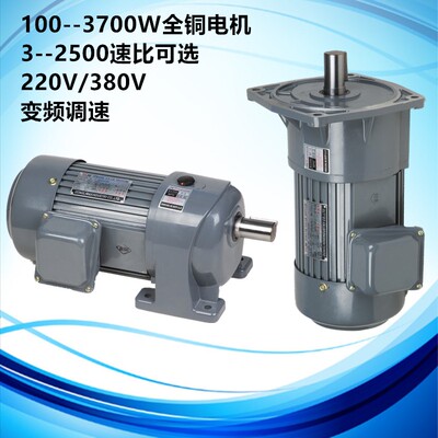 380V东力卧式立式电机100W200W400W750W1500W减速电机刹车马达TLM