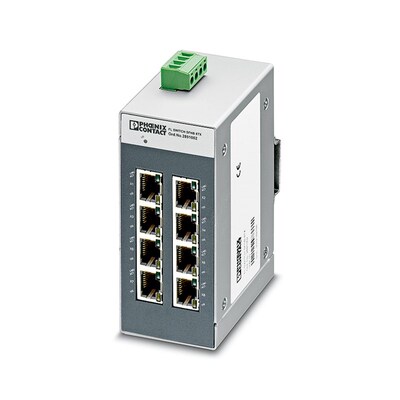 菲尼克斯以太网交换机FL SWITCH SFNB 8TX 2891002自动检测交叉