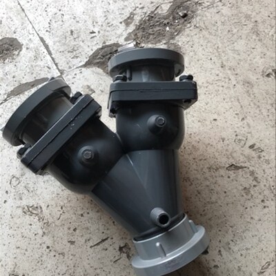 消防二分水器FFS65/65*65 一进二出 2.5寸水带二分分水三通带开关