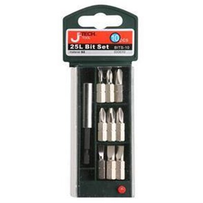 上海捷科 捷科BITS1-0 10件套组合旋具头 批头 十字螺丝头