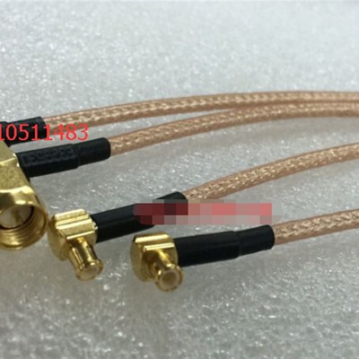 MCX/SMA-JJW射频同轴RG316D工业级跳线 高频MCX转SMA双公双弯AP线