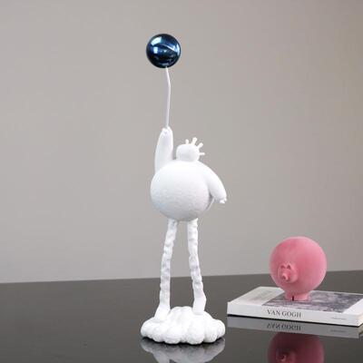 现代家居软装泡泡人物雕塑摆件样楼板间售厅处客玄壁JSO柜酒柜摆