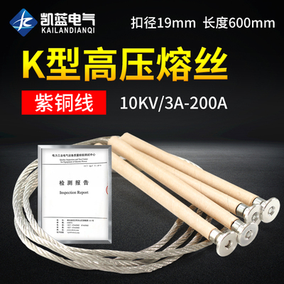 跌落熔断器RW-K型保险丝5A10A20A25A30A50A200A带扣10KV高压熔丝