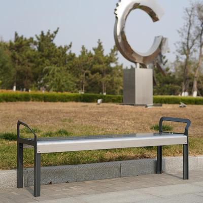 锈钢公园BZY-09-0椅户外长椅不场机商场科技馆休息凳室外长坐凳