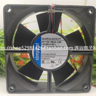 全新德国/ebmpapst 12032 4314/17T 24V 4.8W 4线 变频器散热风扇