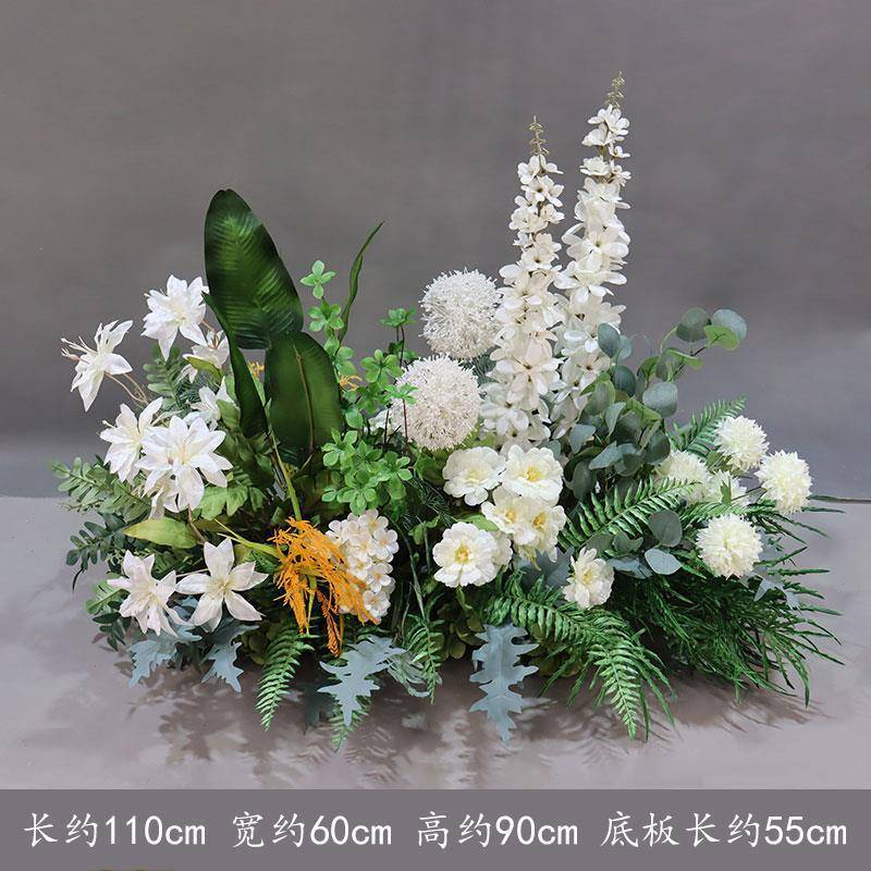 花新森系订婚婚庆地排婚花柱花艺路礼引花商业美款陈06233123橱窗